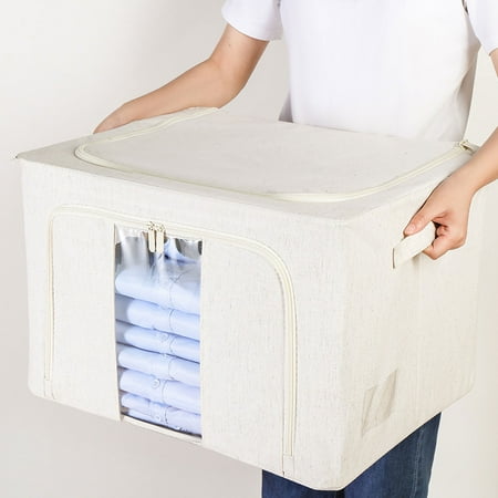 Fabric Storage Box Foldable Fabric Storage Box Folding Fabric Storage ...
