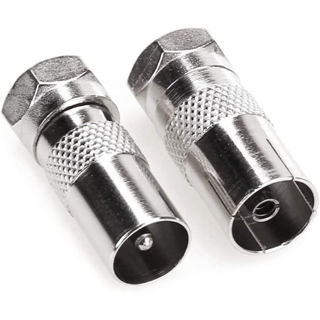 TV T/F Connector Plug to RF Coaxial Antenna Adapter Type F Male to 9 ...