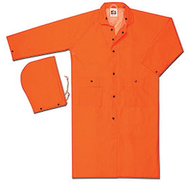 MCR Safety - MCR Classic ORANGE Raincoat 35 mil 2 piece, 49 inch - Size ...