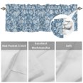 Botanical Rose Bud Kitchen Valances for Windows 60x18 Inch Kitchen ...