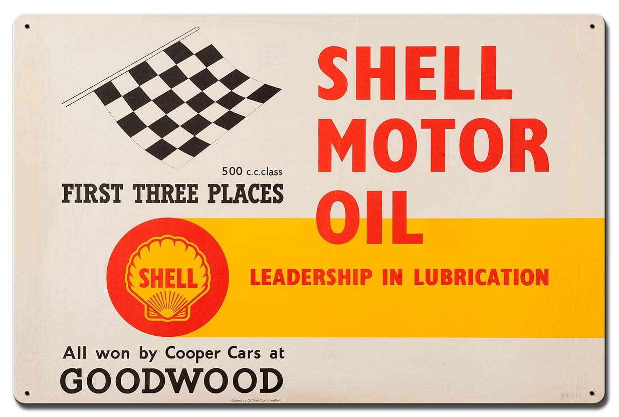 Shell Motor Oil First Three Places “Made in the USA with heavy gauge ...