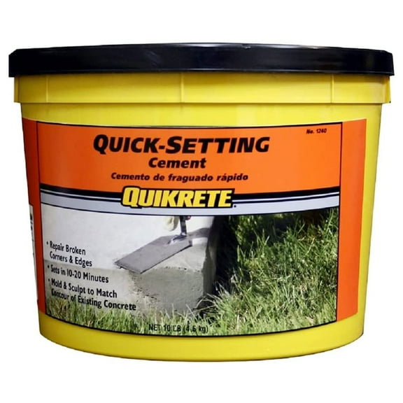 Quikrete Quick Setting Cement, Ready to Use Mix for Concrete Repairs ...