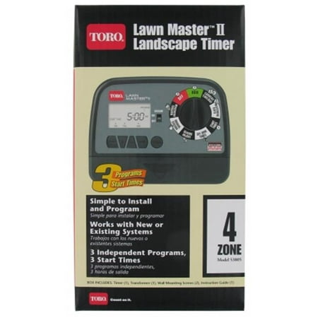 The Toro Company 53805 4 Zone Lawn Master II Landscape Timer | Walmart ...