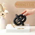 3 Link Wood Knot Decor Rustic Home Décor Accents Hand Carved Coffee ...