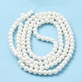 1 Box 10 Strands Baking Paint Pearlized Glass Pearl Round Bead Strands ...