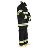 Black Firefighter Jacket & Bib Overalls w/Suspenders, Size 6/8 ...