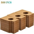 500 PCS Wine Bottle Tags Kraft, Paper Craft Wine Hanging Cellar Labels ...