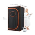 Grace Paws Portable Steam Sauna Tent Full Size, 1000W Personal Sauna ...