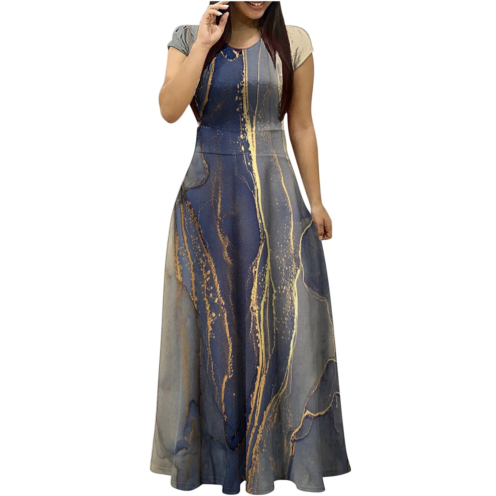 Click here for Unbranded Summer Maxi Dress For Women Womens Round... prices