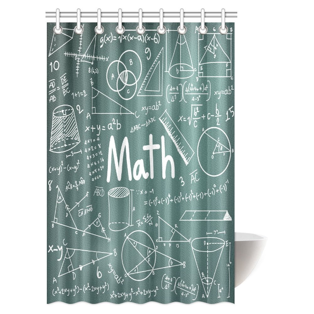 MYPOP Mathematics Classroom School Board Full of Drawings Formulas ...