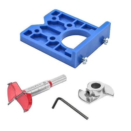 35mm Hinge Hole Clamp Drill Guide Locator Set Hole Opener Door Cabinet ...