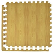 Greatmats Wood Grain Interlocking Wood Look Reversible Foam Tiles 1/2 ...