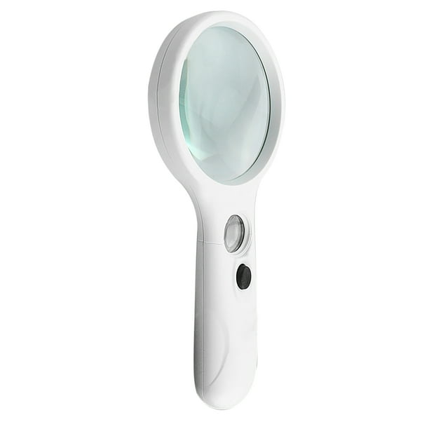 Magnifying Glass, Ergonomic Handle LED Magnifier Clear Image Wide ...