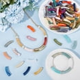 1set DIY Acrylic Curved Tube Bracelets Jewelry Making Kits Mixed Color ...