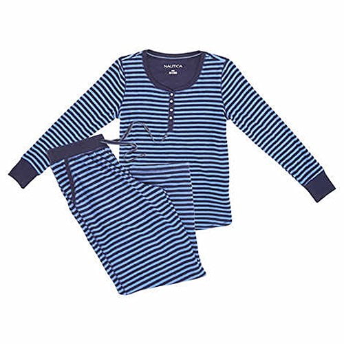 Nautica - Nautica Women's 2 Piece Microfleece Pajama Set (Small, Navy ...