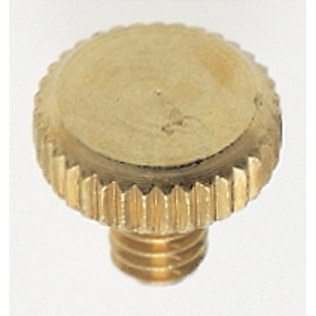 Satco Solid Brass Thumb Screw Burnished and Lacquered 8/32 Flat Head 1 ...