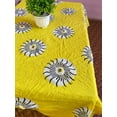 New era creation Yellow Hand Block Printed Cotton Tablecloth,Dining ...