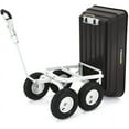 Gorilla Carts GOR62-COM Poly Garden Dump Cart with 2-in-1 Convertible ...