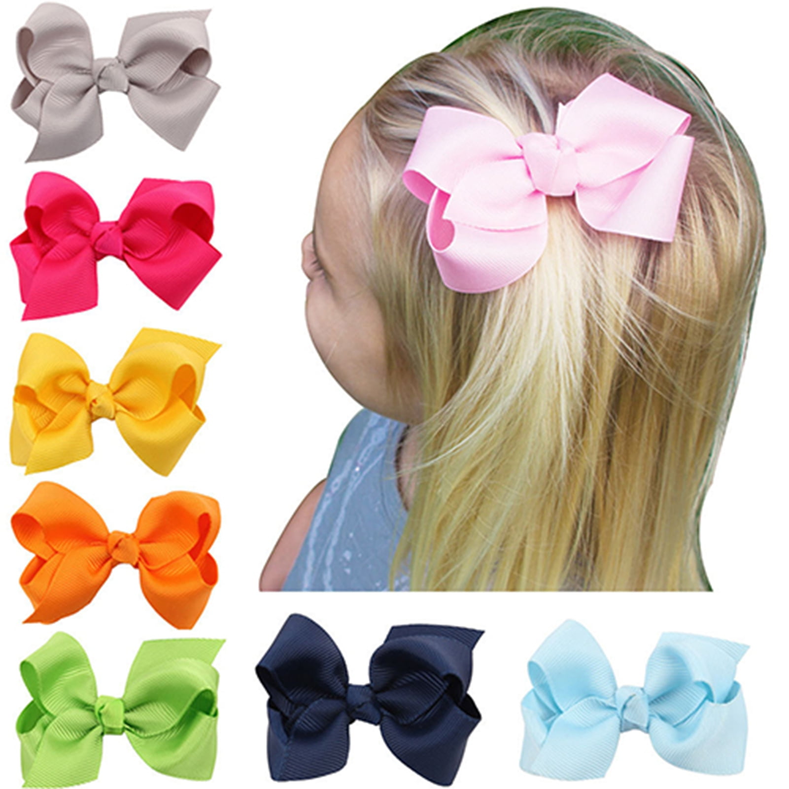 Jiaroswwei Hair Clip Bow Knot Durable Hair Accessories Ribbon Toddler ...