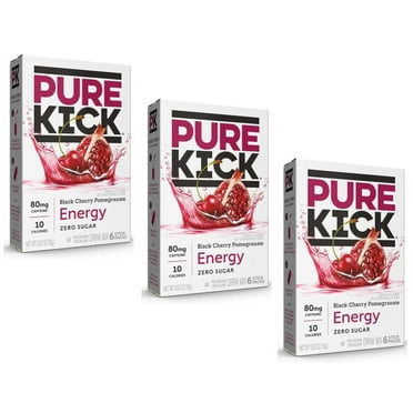 Pure Kick Energy Drink Packets, Jolly Rancher Blue Raspberry Flavor ...