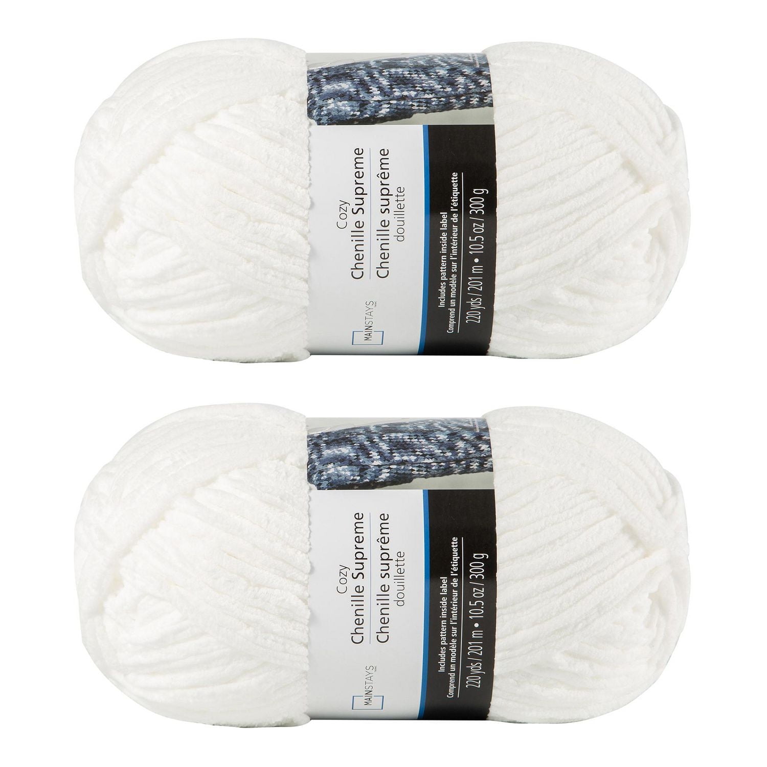 Click here for Mainstays 2 Pack White Polyester Yarn prices
