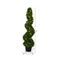 Vickerman 3' Artificial Potted Green Boxwood Spiral Tree. - Walmart.com