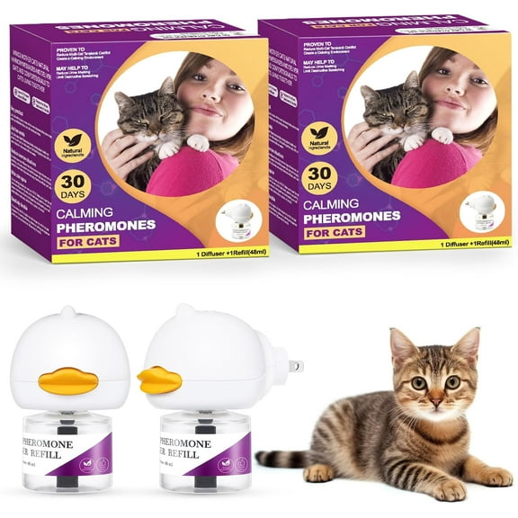 SENTRY Portable Calming Pheromone Diffuser Pack for Cats, Helps Reduce ...