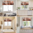Curtain Valance for Windows, Abstract Autumn Birch Forest Trees Kitchen ...