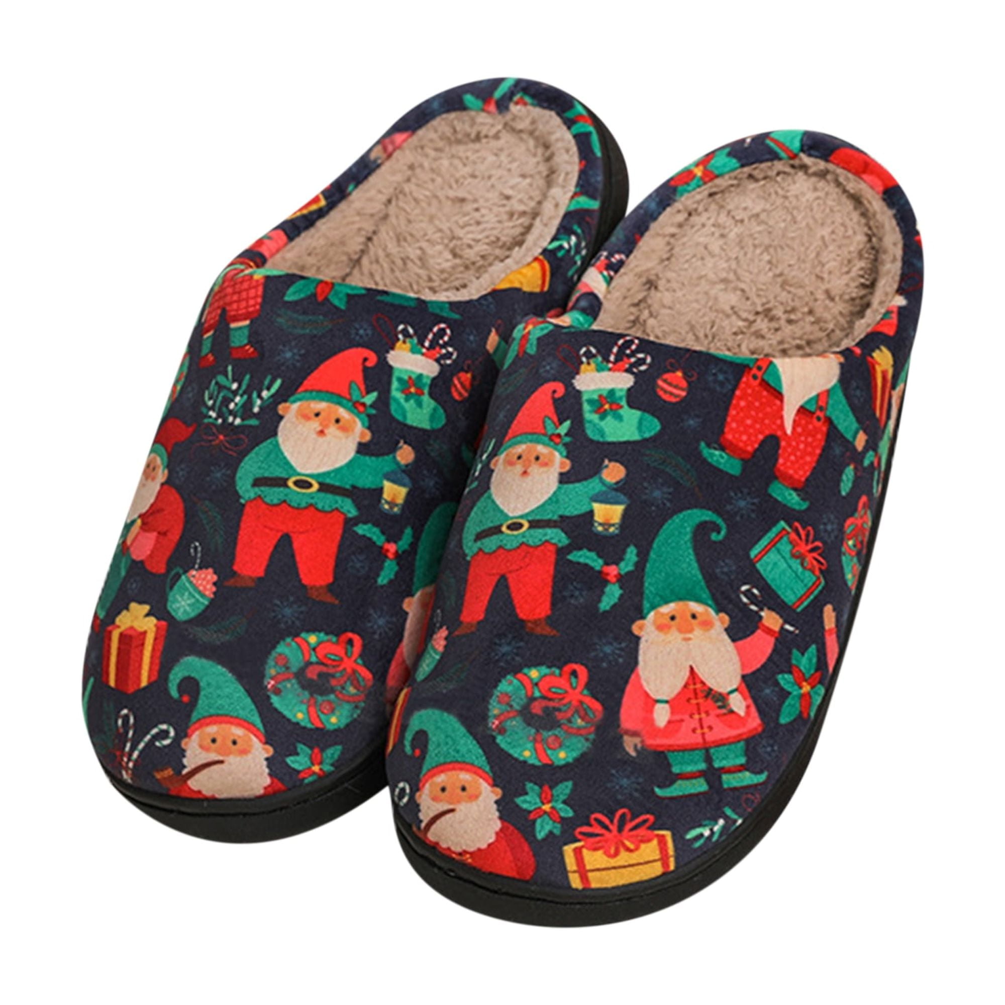 Click here for Nituyy Women Men Christmas Fleece Slippers Santa C... prices