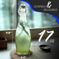 17 Oz Teardrop Swing Top Glass Bottles with Airtight Lid 6 Pack | Flip ...