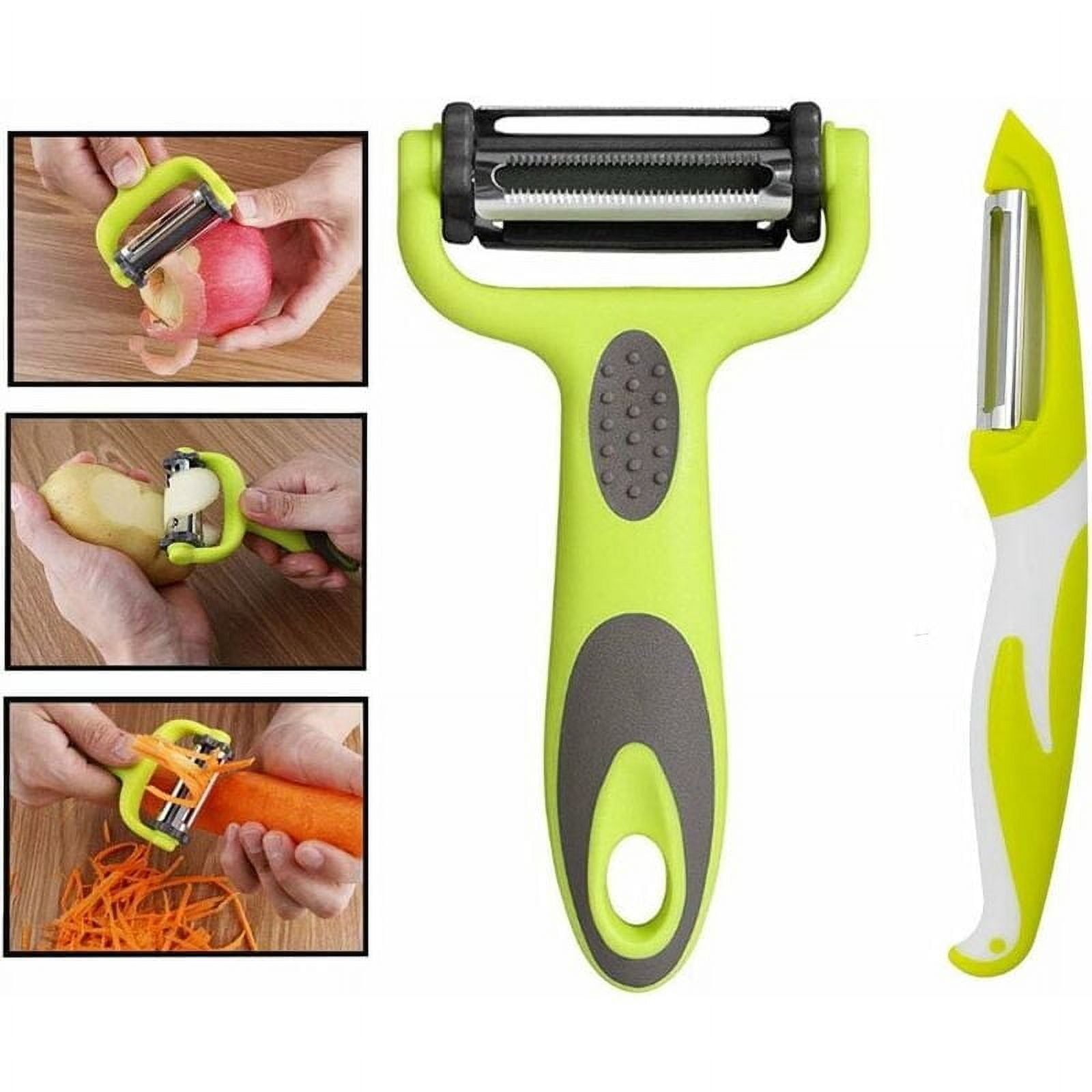 Dutchman Multipurpose Stainless Steel Julienne Y-Peeler  Ultra Sharp Blade For Hassle-Free Cutting  Safe Anti-Cut Design Ensures Safe Handling  Non-Sl