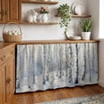 Christmas Tree Cabinet Curtains 32"W x 55"L, Dustproof Sink Skirt ...