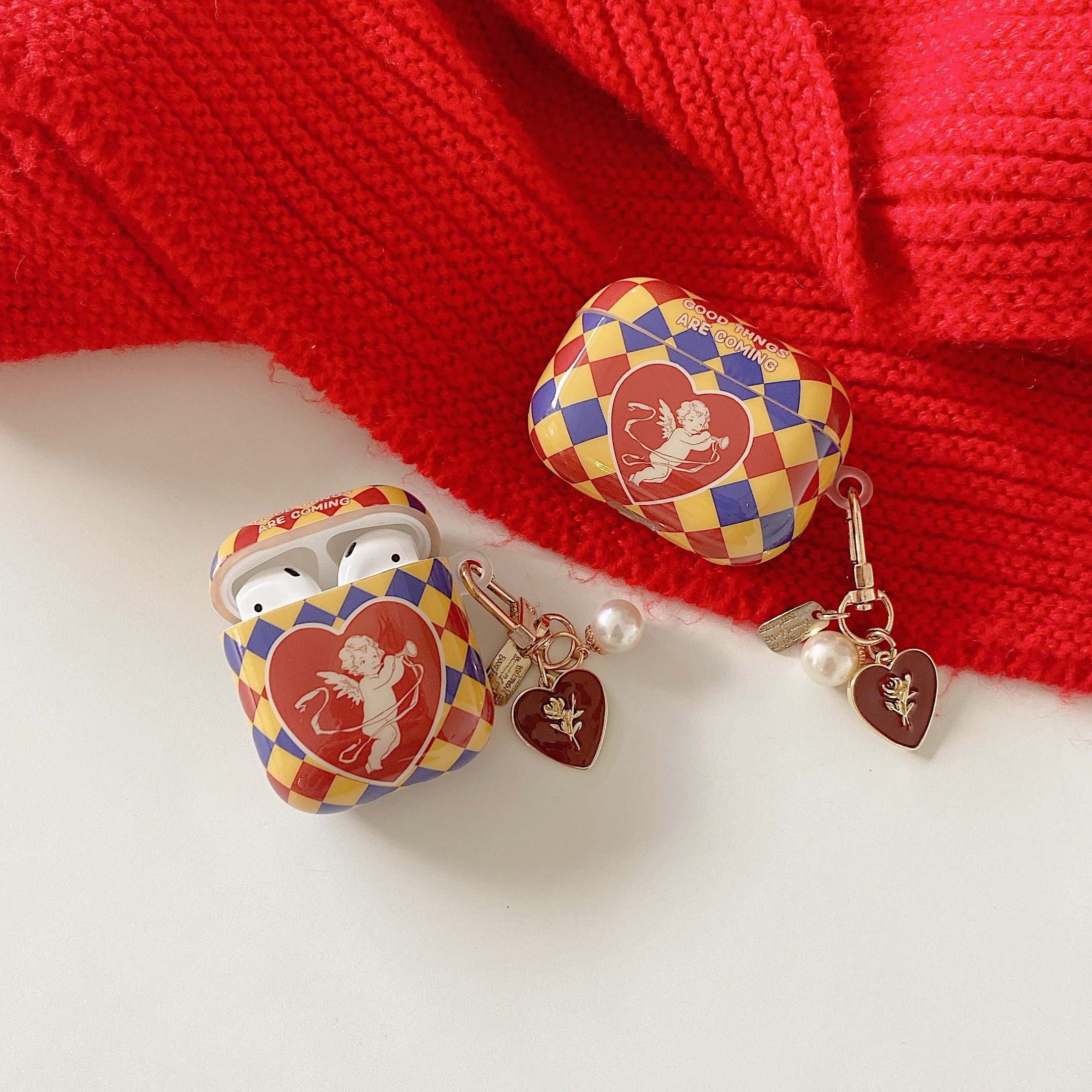 Angel Pattern Earphone Case Cover For Apple Airpods 3rd/Pro/1st/2nd Gen ...