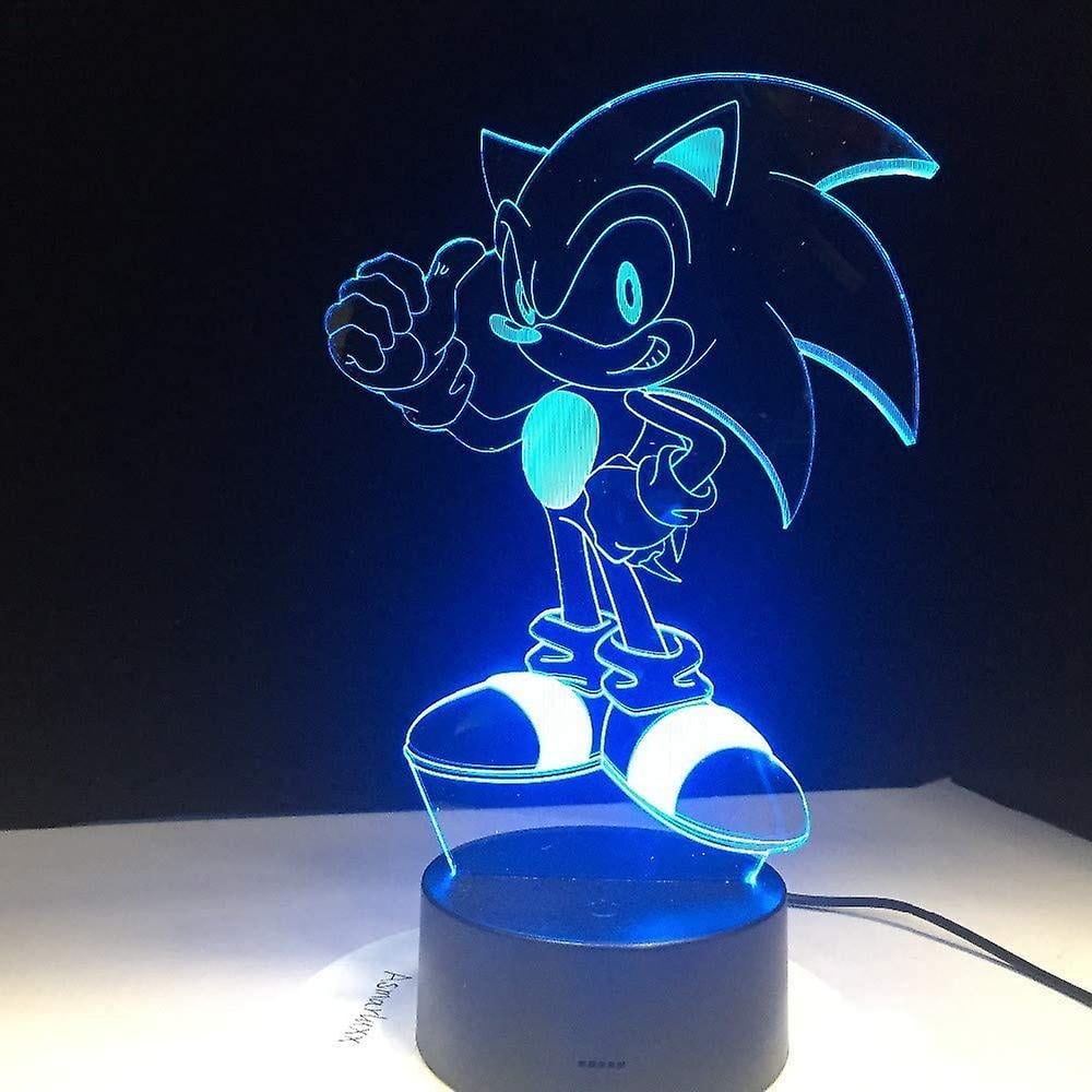 3d Sonic Night Light 1 modelo y cambio de color oso de fresa ...