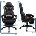 Elecwish Ergonomic Reclining Gaming Chair with Adjustable Headrest ...