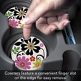 CounterArt "Metro Bold" 1 Pack Absorbent Stone Coaster for Vehicle Cup ...