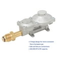 Flame King 2-Stage Propane LP Gas Horizontal Compact Regulator w/ POL ...