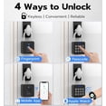 Fingerprint Gym Locker Lock with Code Keypad, Waterproof Gate Locks for ...