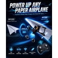 RC Paper Airplane DIY Kit, Electric Remote Control Plane Gyro ...