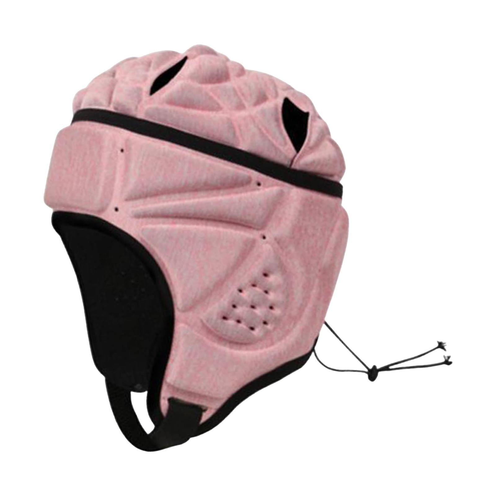 Dynwaveca Rugby Helmet Protective Cap Accessories Protective Gear Adjustable Rugby Headgear Rugby Headguard For Pitcher Sports Baseball Pink 42cmx20cm