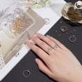 1Box 40Pcs 2 Colors Brass Finger Ring Rhinestone Settings Nickel Free ...