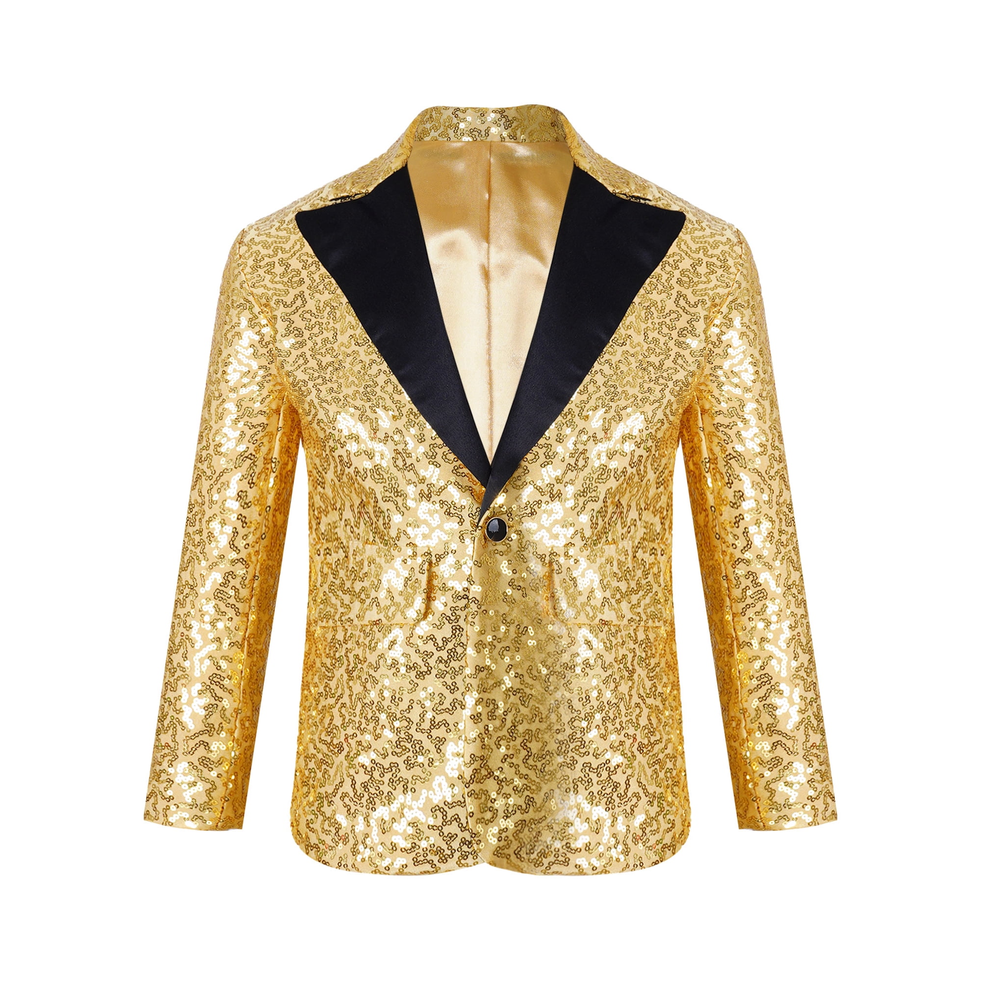 Click here for Dpois Kids Boys Shiny Sequin Blazer Jacket Coat On... prices
