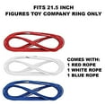 Red, White & Blue Ring Ropes for LARGE Wrestling Action Figure Rings by ...