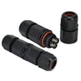 2-Pack 2-Pin 250V 16A Waterproof Wire Connectors - Quick Connect ...