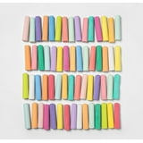 Sun Squad Non-Toxic Colored Sidewalk Chalk Set, 60 Pieces Multicolor ...