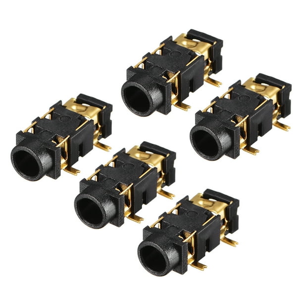 3.5 mm Audio Jack Connector PCB Mount Female Socket 5P PJ-327A 5pcs ...