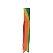 In the Breeze 33-Inch Rainbow Column Windsock - Colorful Outdoor Garden ...