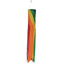 In the Breeze 24-Inch Rainbow Column Windsocks, Colorful Outdoor Garden ...