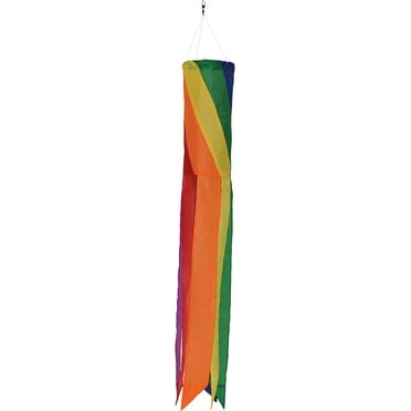 In the Breeze 33-Inch Rainbow Column Windsock - Colorful Outdoor Garden ...