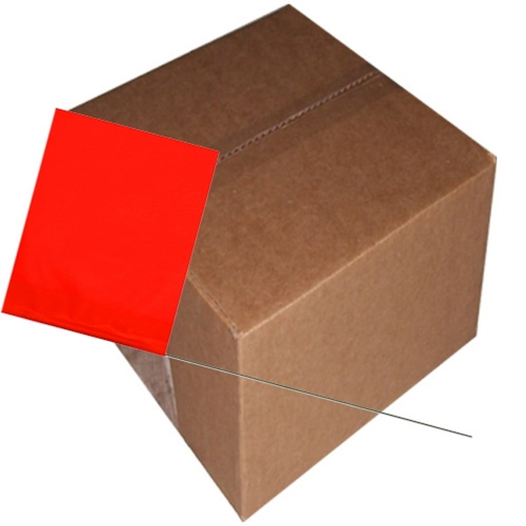 Marking Flags Fluorescent Red 4" X 5" Flag With 21" Plastic Staff (1000 ...